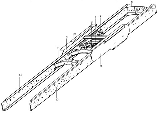 CHASSIS FRAME FOR 6×4 TRACTOR TRUCK - Catalog